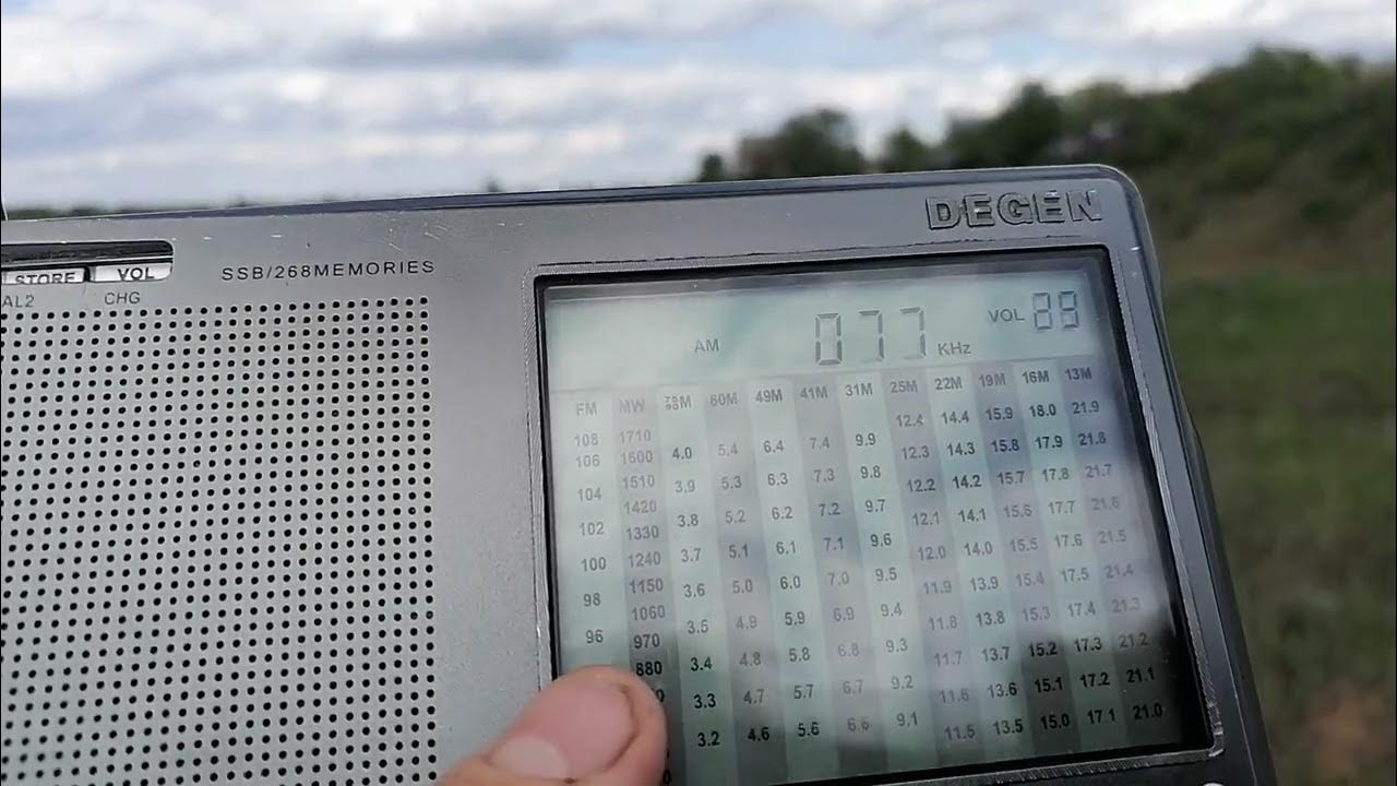 Daytime reception of DCF77 Mainflingen - YouTube