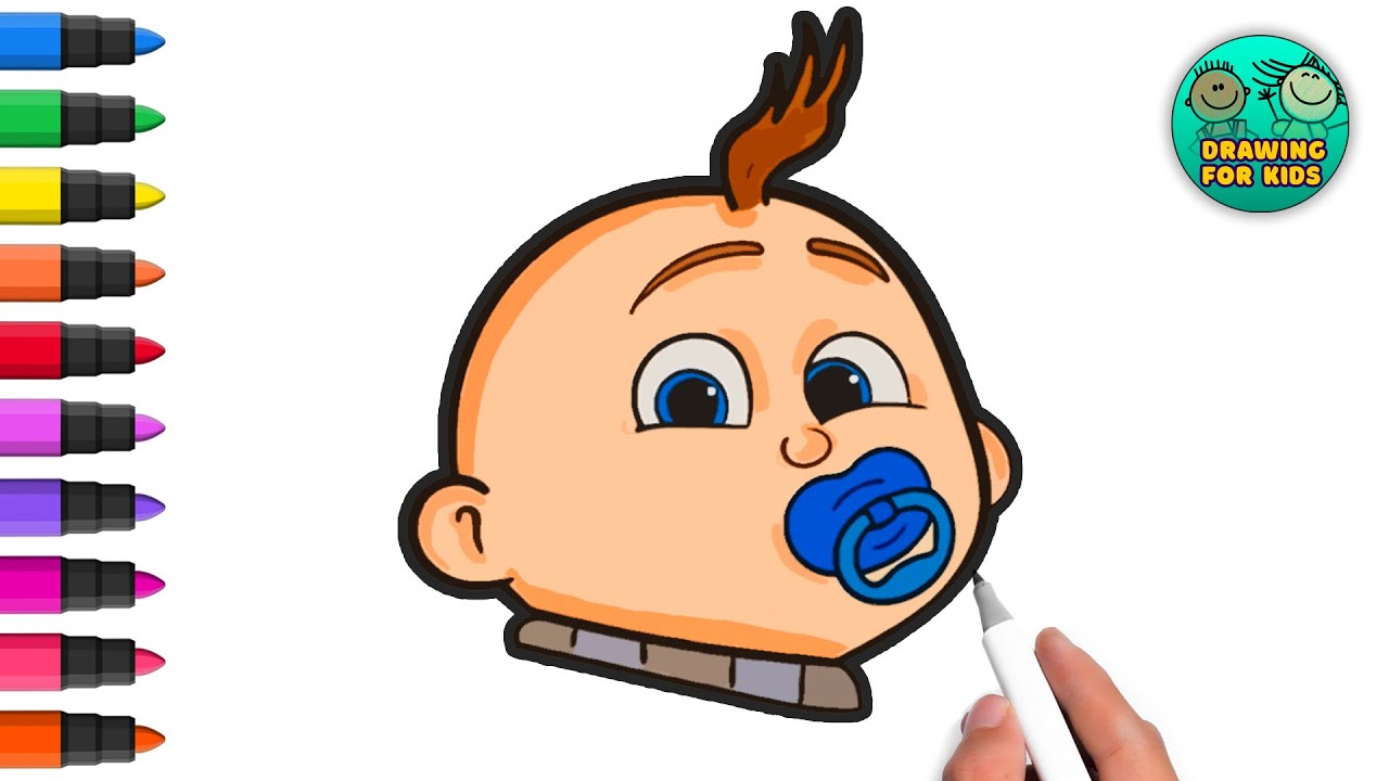 How to draw and color the clever Gru Jr. in Despicable Me 4 for kids ...