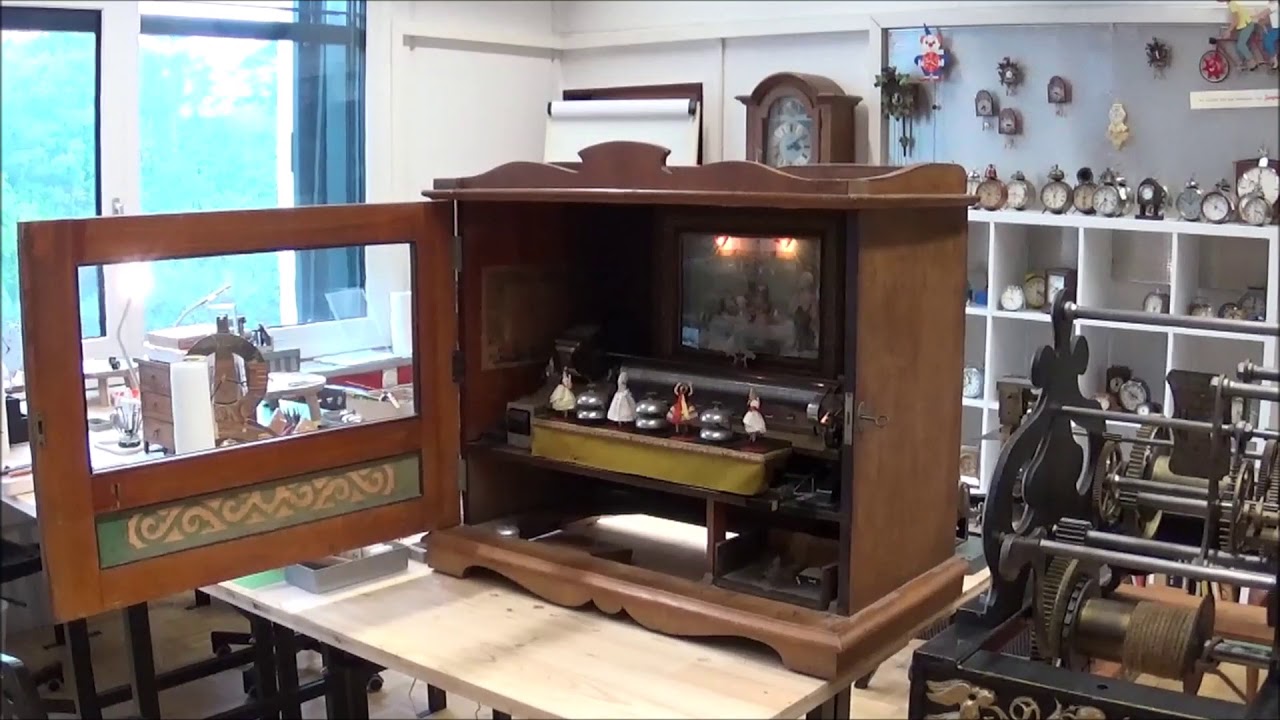 Swiss Automaton Station Cylinder Music Box - YouTube