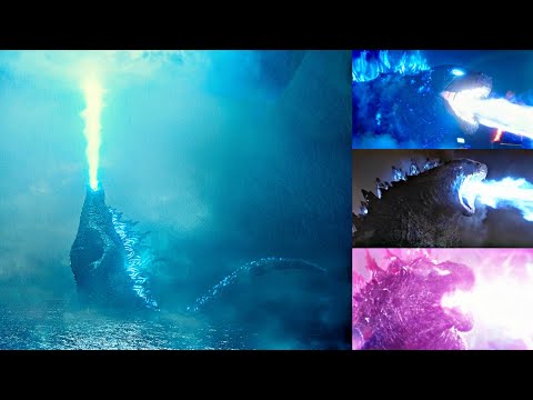 Godzilla 2014-2024 - Todas as Cenas de Sopro Atômico nos Filmes do Monsterverse