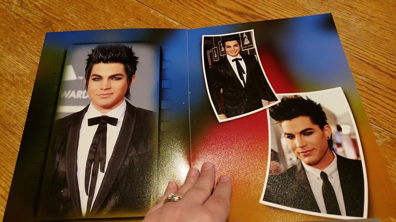 My very first Adam Lambert photo book in 2010! - YouTube