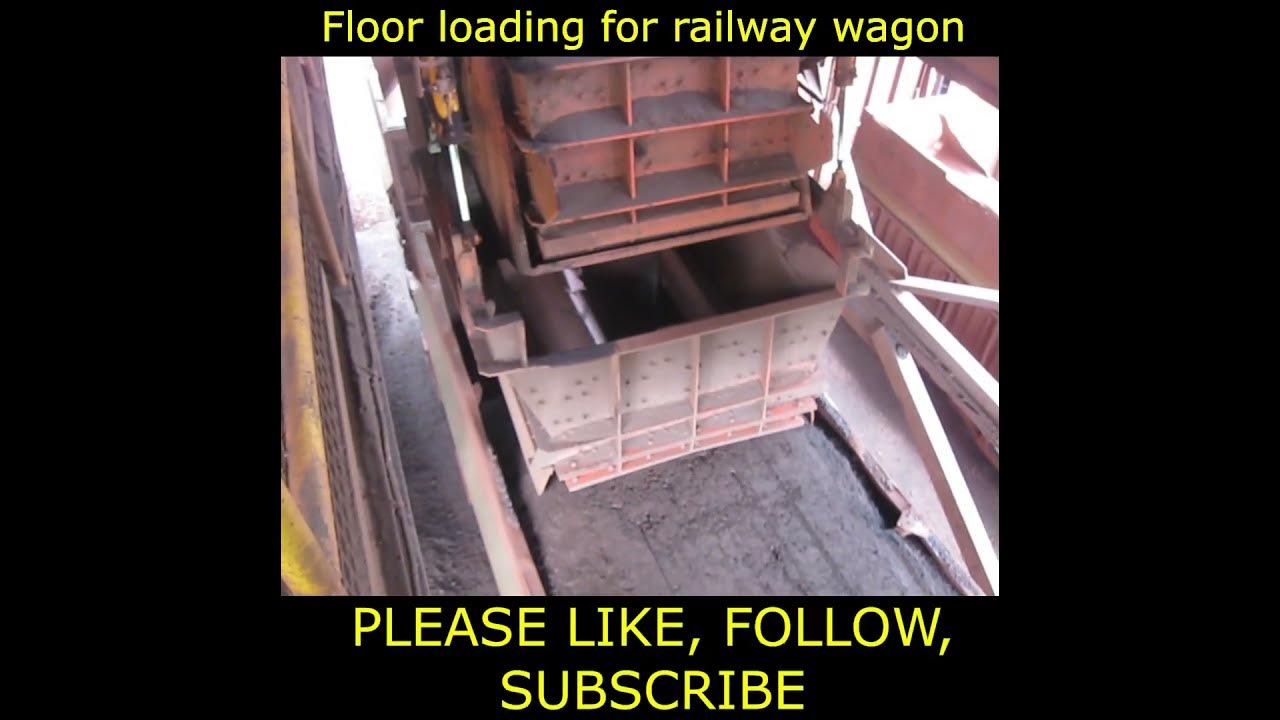 Floor loading for railway wagon || Rapid wagon loading system #shorts - YouTube