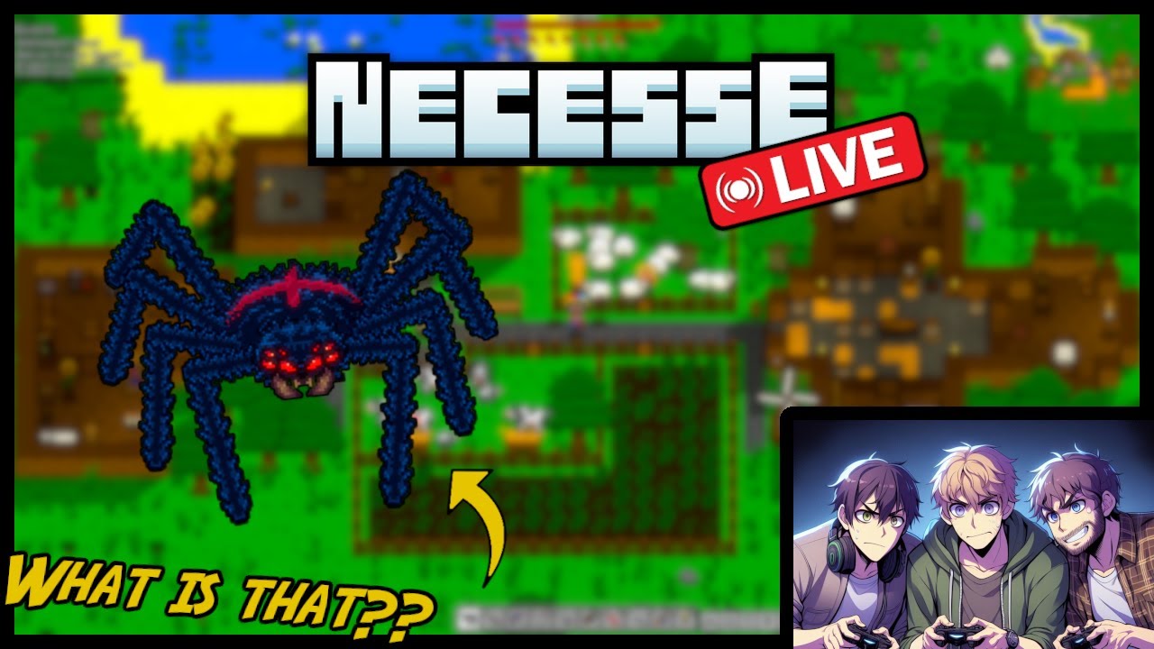 Live 🔴 - NECESSE base is (mostly) built, time for delvin' and bossin ...