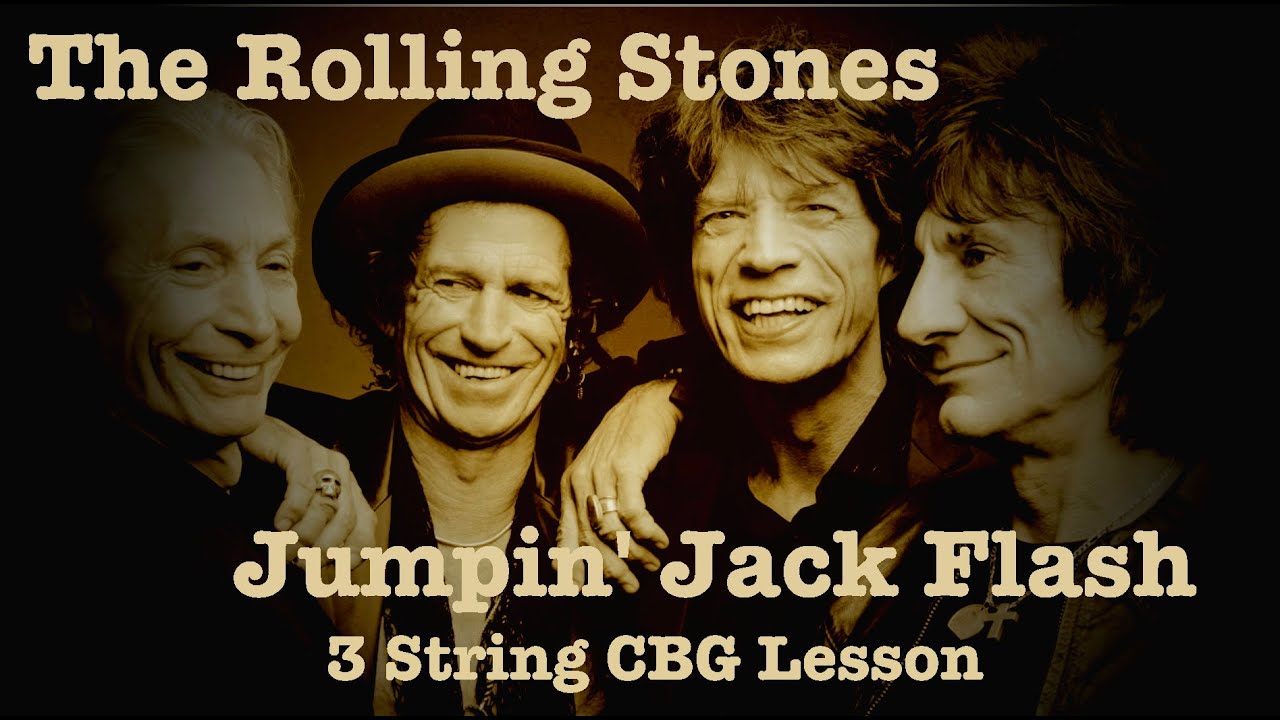 The Rolling Stones Jumping Jack Flash 3 String Cigar Box Guitar Lesson ...