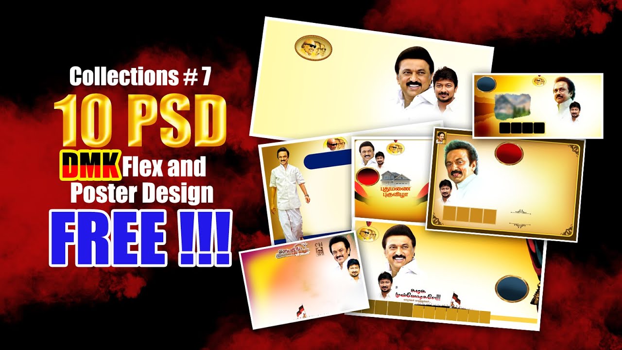 10 free DMK political flex and poster designs | collections 7 | tamizh ...