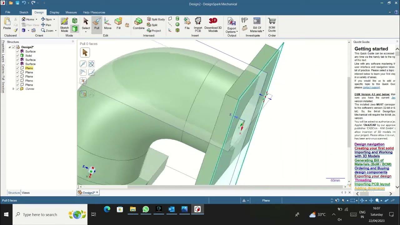 3D Pipe Modelling DesignSpark - YouTube