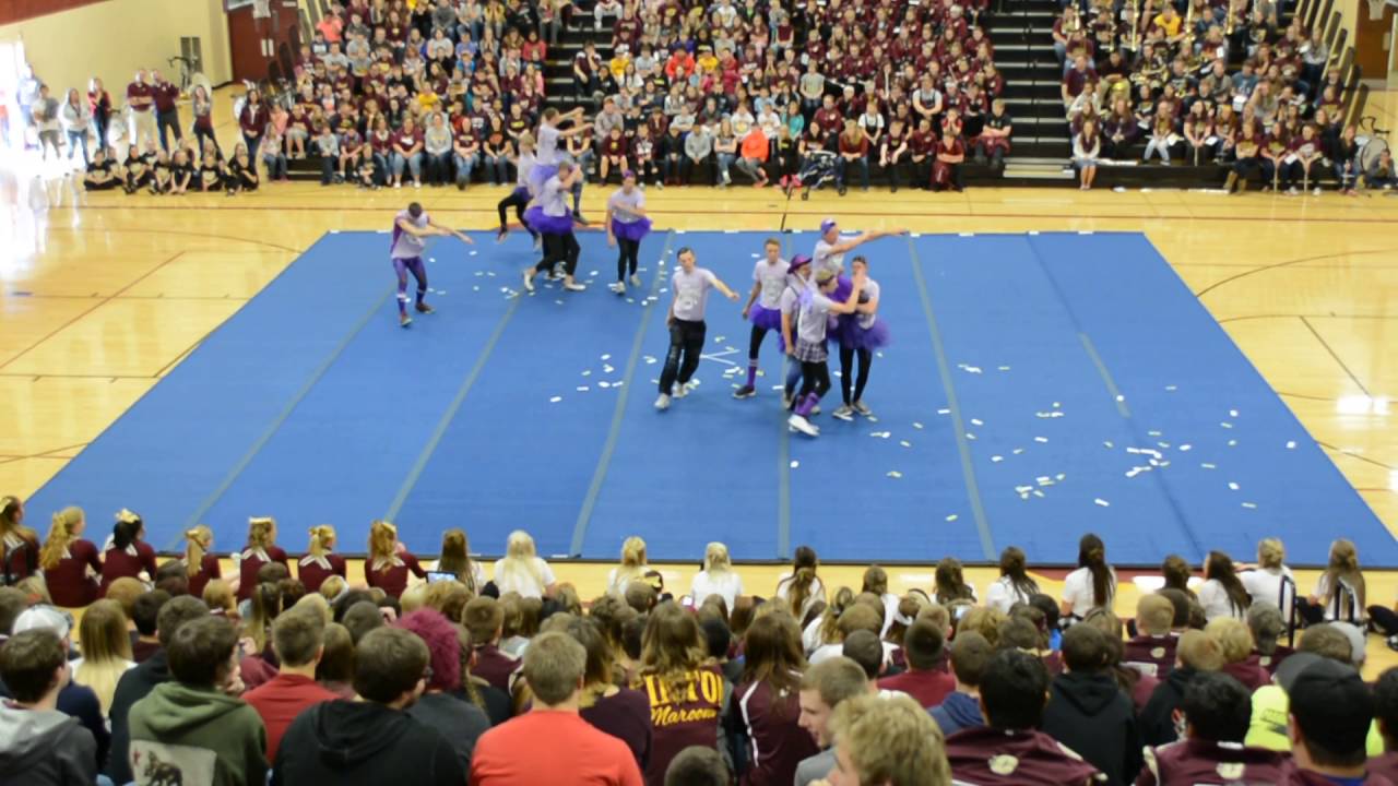 2016-10-14 Homecoming Pep Assembly Junior Boys - YouTube