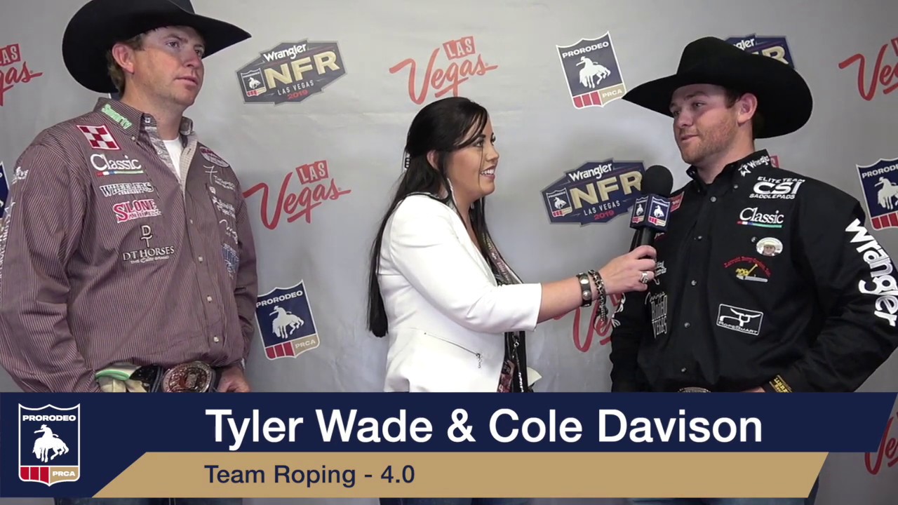 2019 #WranglerNFR | Round 1 Winners | Team Roping | Tyler Wade & Cole ...