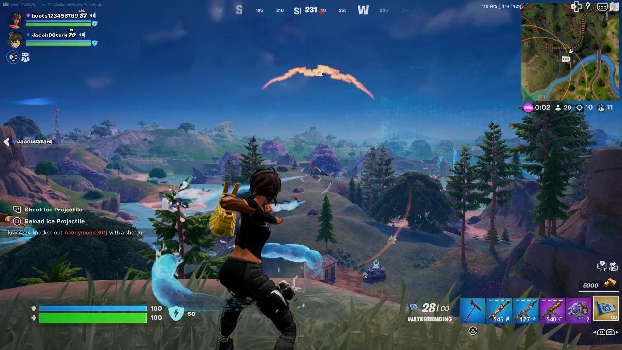 Fortnite Long Shot waterbending - YouTube