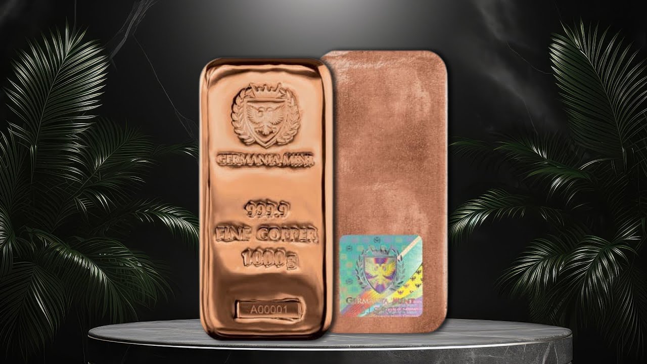 Copper 1 Kilo Germania Mint Cast Bar | BOLD Precious Metals - YouTube