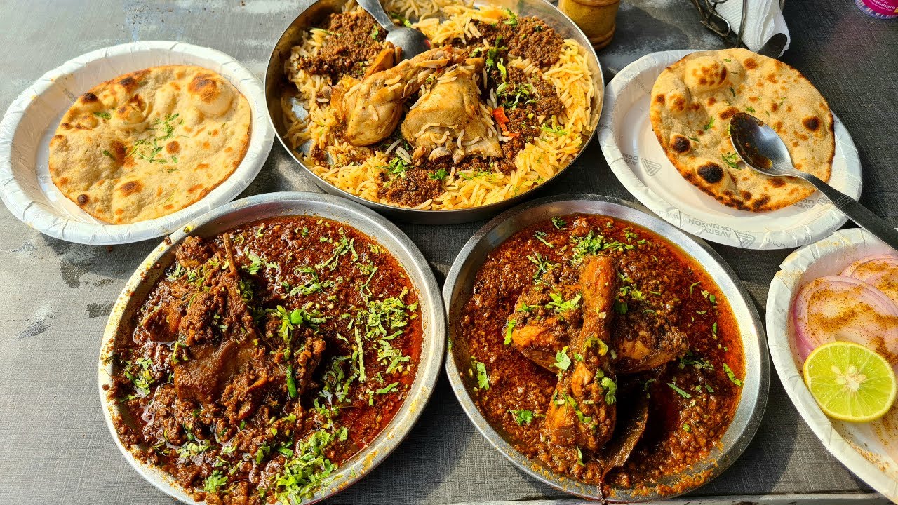 Unlimited Kadak Roti with Desi Ghee Keema Meat aur Keema Chicken in ...