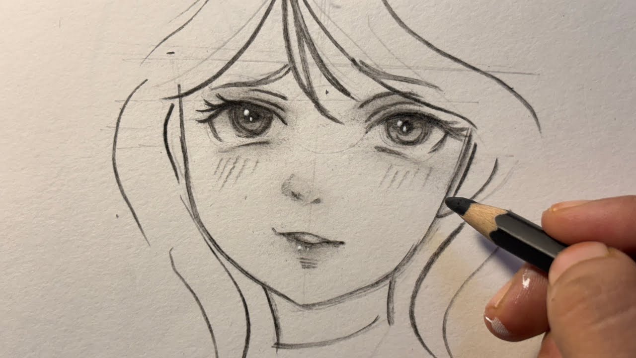 How to Draw a Cute Girl | Easy Step-by-Step Drawing Tutorial - YouTube