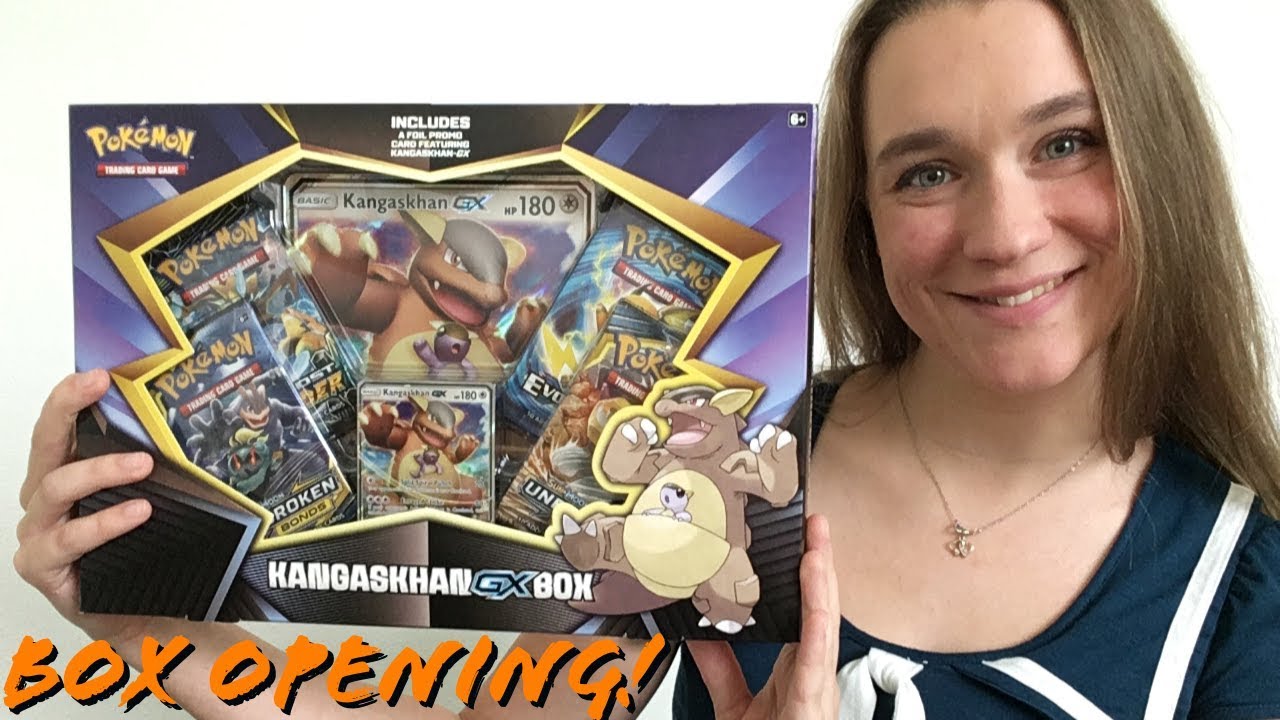 Opening the Pokemon KANGASKHAN GX box!! - YouTube