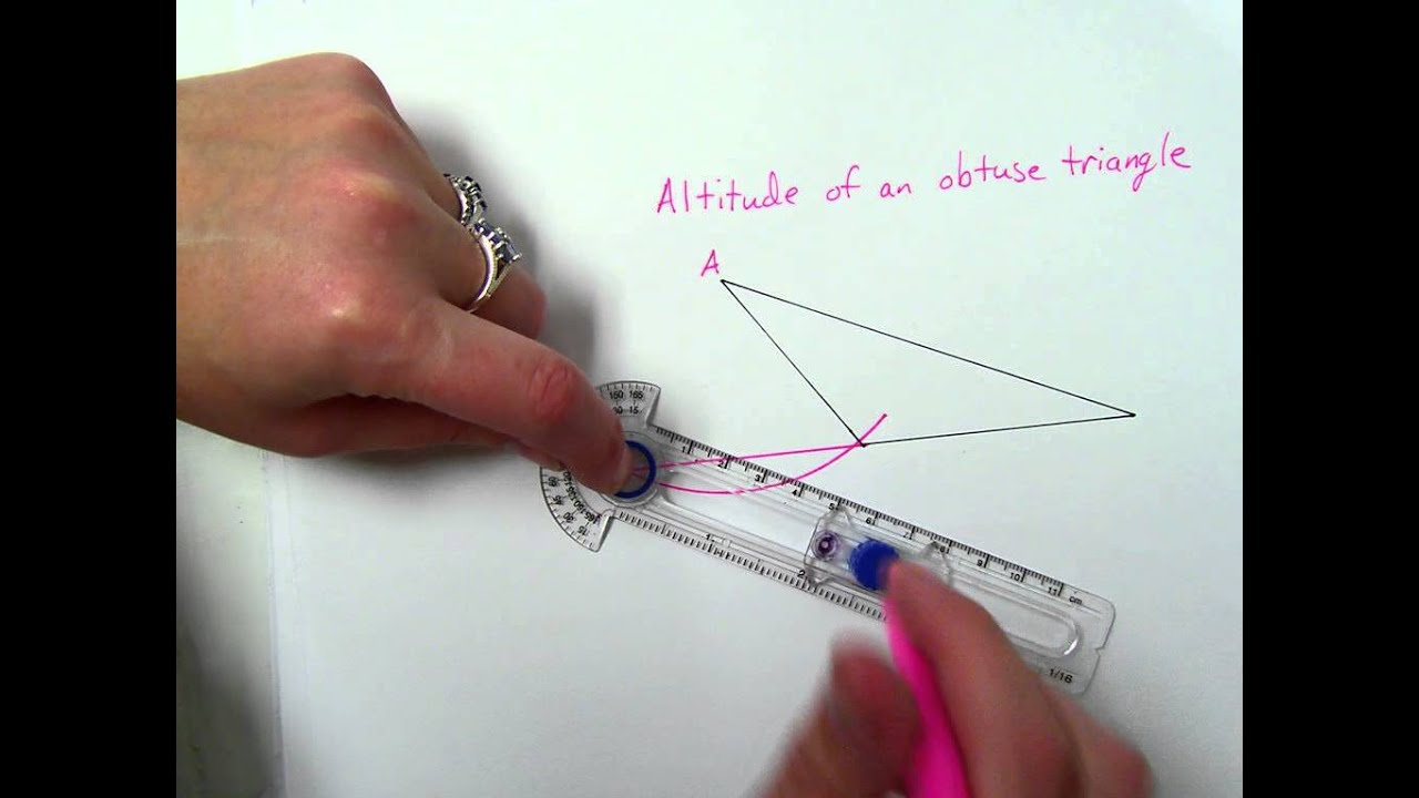 Altitude Of An Obtuse Triangle - YouTube