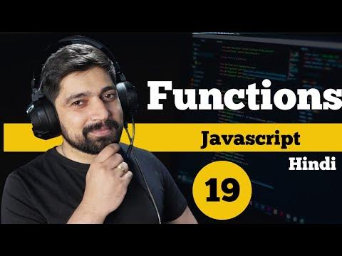 Functions and parameter in javascript | Hindi - YouTube