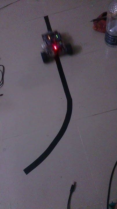 Simple Line Follower Robot !!! Hand Made Design - YouTube