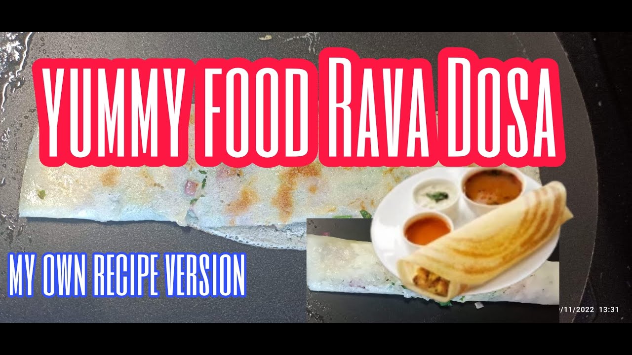 how to cook and easy cook Rava Dosa |my own recipe version - YouTube