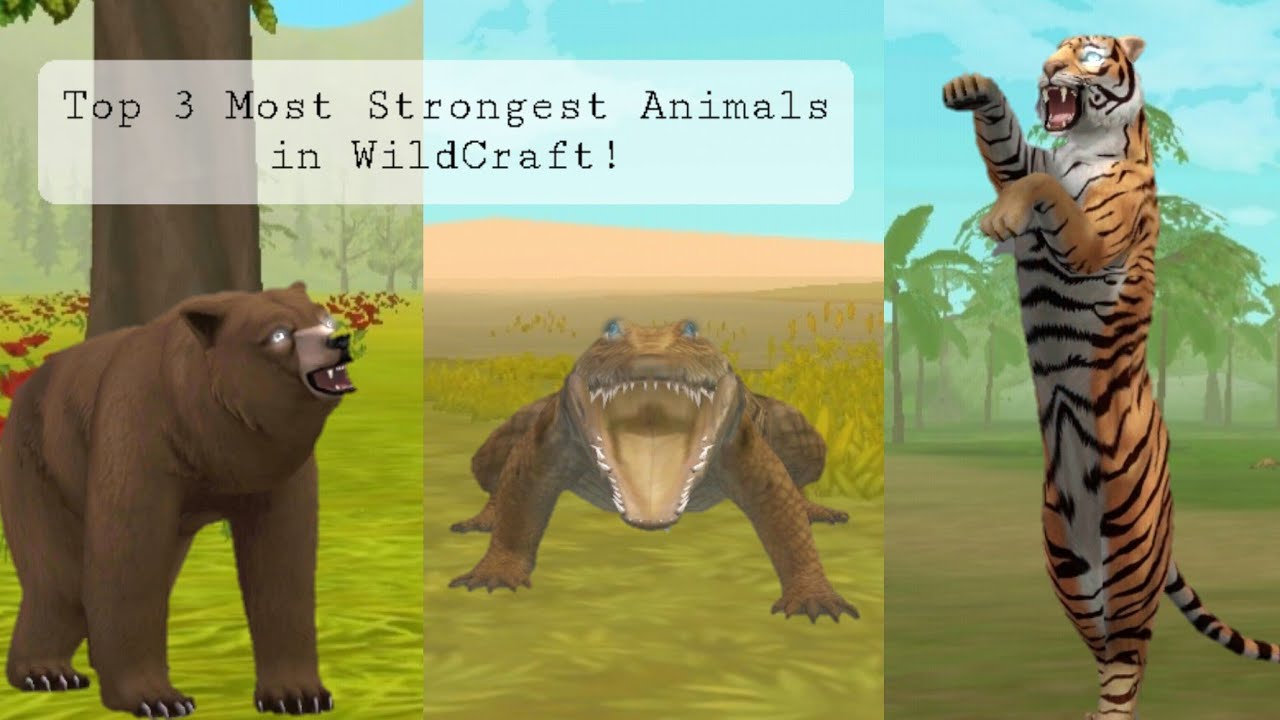 WildCraft : Top 3 Most Strongest Animals! (In MY Opinion) - YouTube