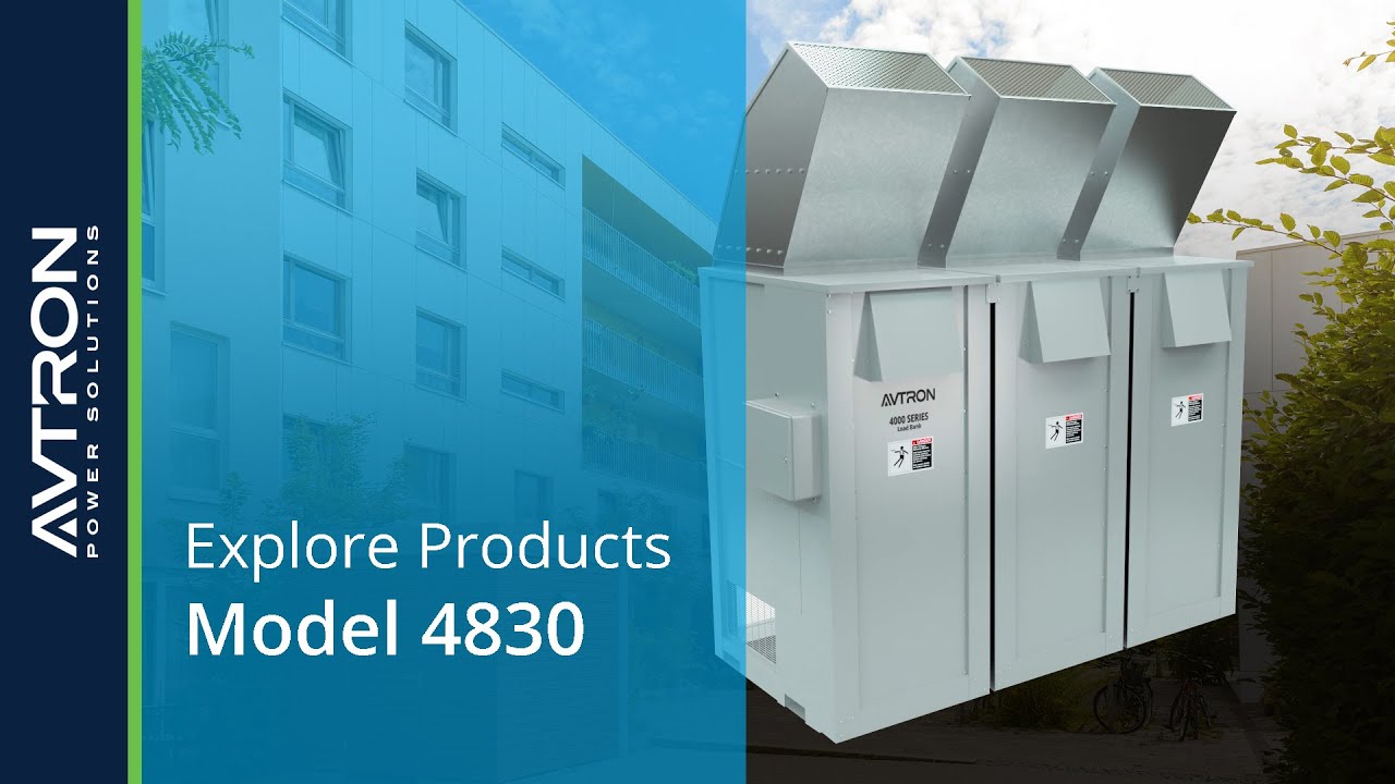Explore Products: 4000 SERIES Permanent Load Banks, Model 4830 - YouTube