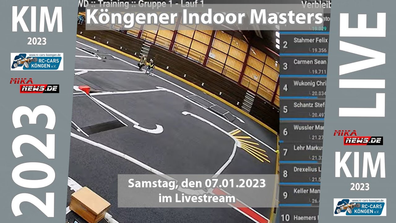 Köngener- Indoor- Master - KIM 2023 - Samstag, 07.01.2023 - YouTube