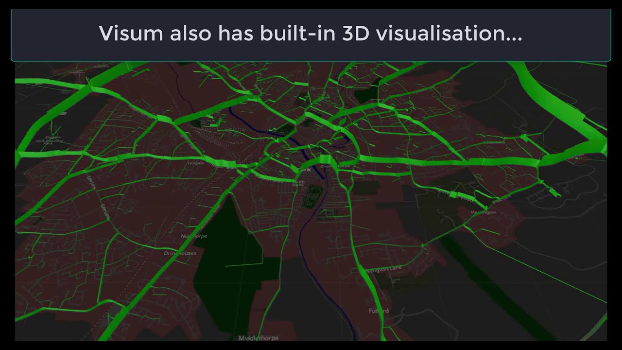 PTV Visum Visualisation Examples - YouTube