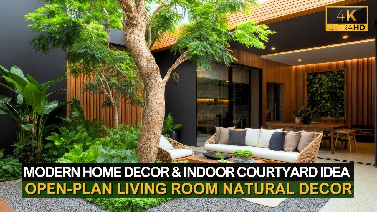 Modern Home Decor & Indoor Courtyard Ideas for a Luxurious, Open-Plan ...