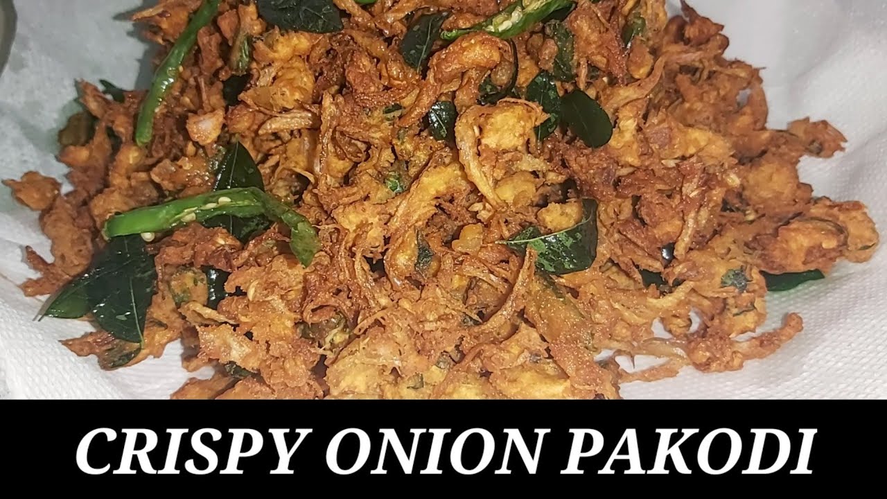 No water crispy sweet shop style onion pakodi|Easy tasty tea time snack ...