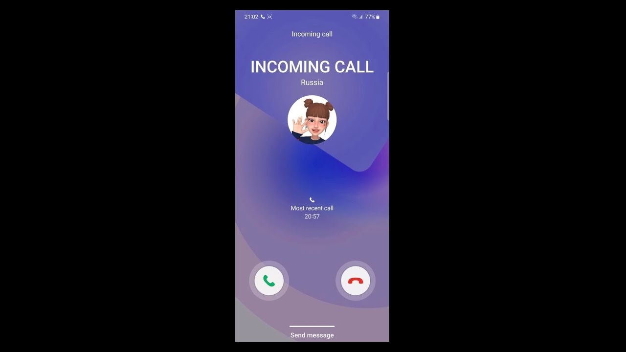 Samsung S22 Android 13 Incoming Call (Screen Video) - YouTube