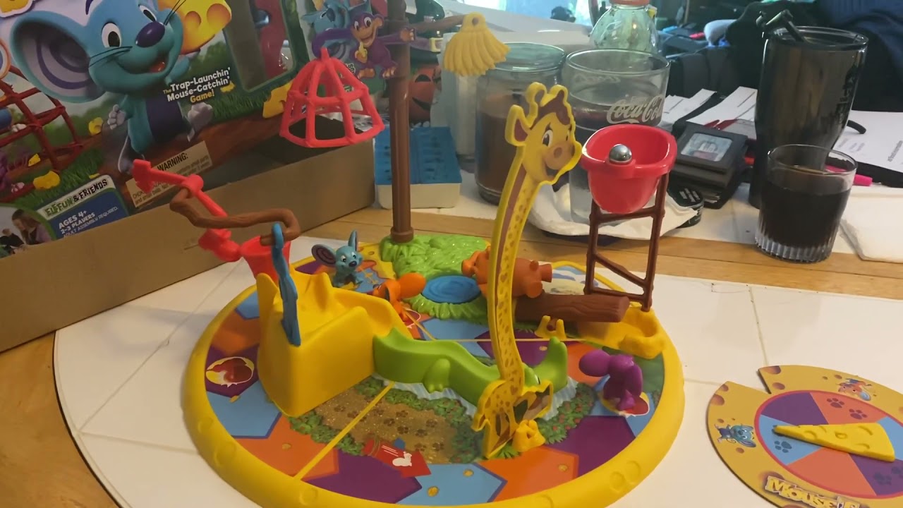 2014 Elefun and Friends Mouse Trap Game in Action #2 with Kids Cheering ...