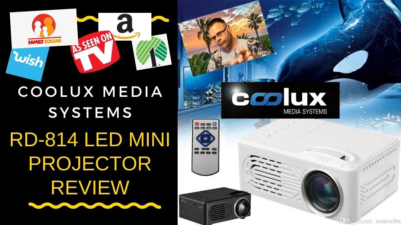 Coolux RD-814 LED Mini Projector / Product Review - YouTube