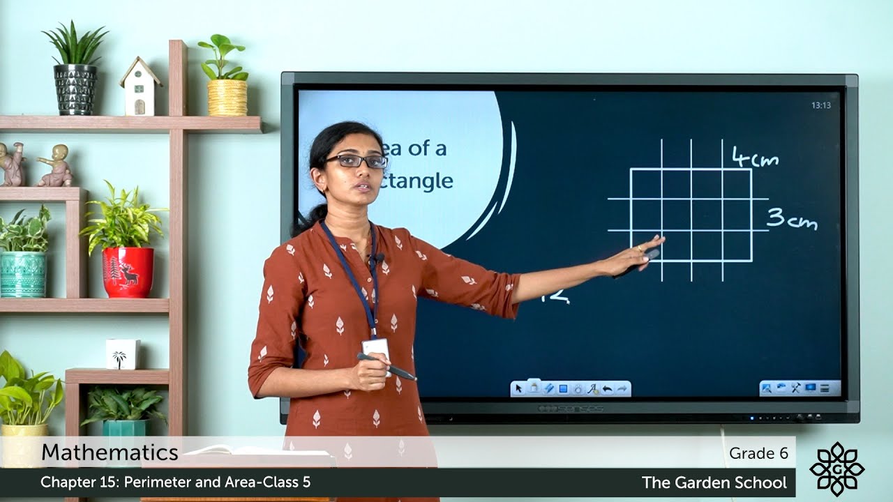Grade 6 Mathematics Chapter 15 Class 5 Area of a Rectangle - YouTube