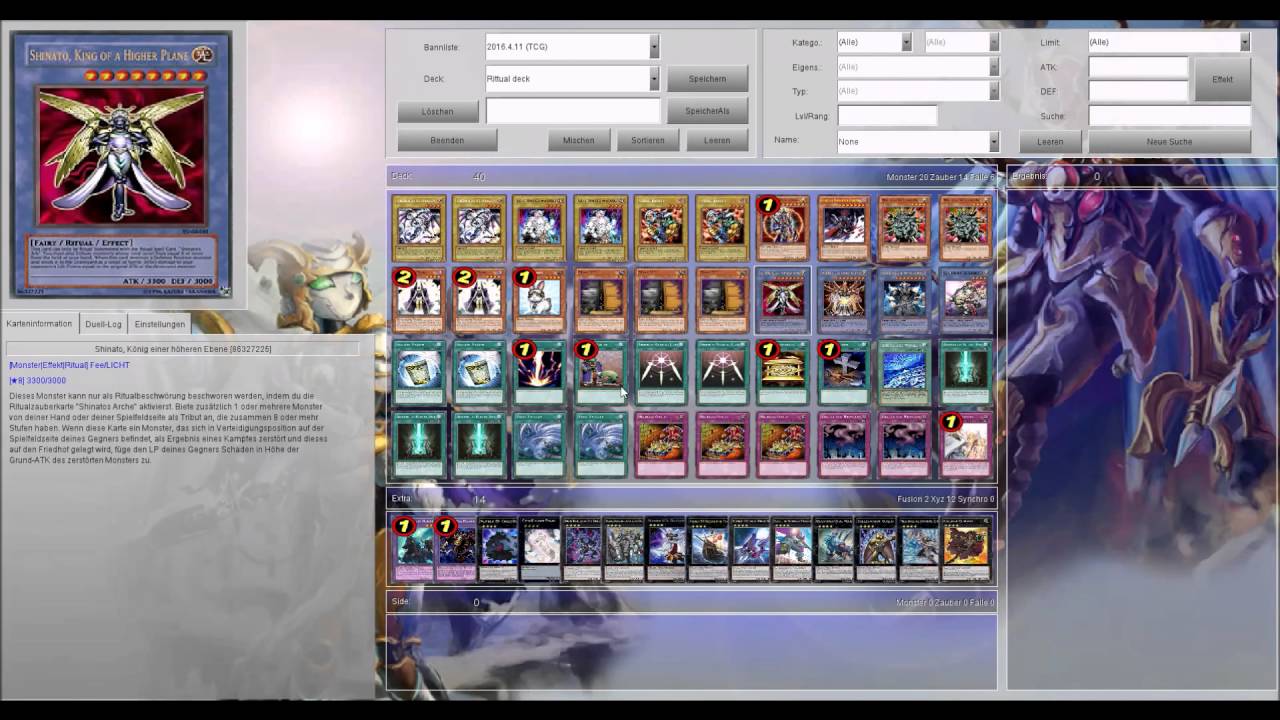 Yu-Gi-Oh Deck Vorstellung Ritual deck [German][FullHD] - YouTube