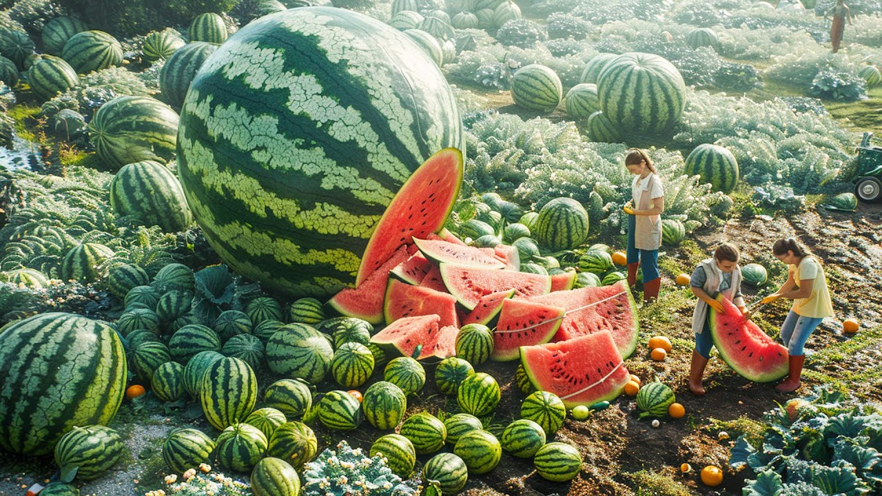 How American Farmers Produce Thousands Tons Of Watermelons | Watermelon ...