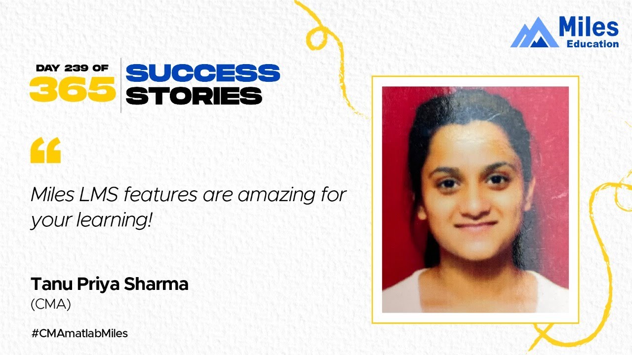 US CMA Tanu Priya Sharma | Day 239 | 365 days, 365 success stories ...