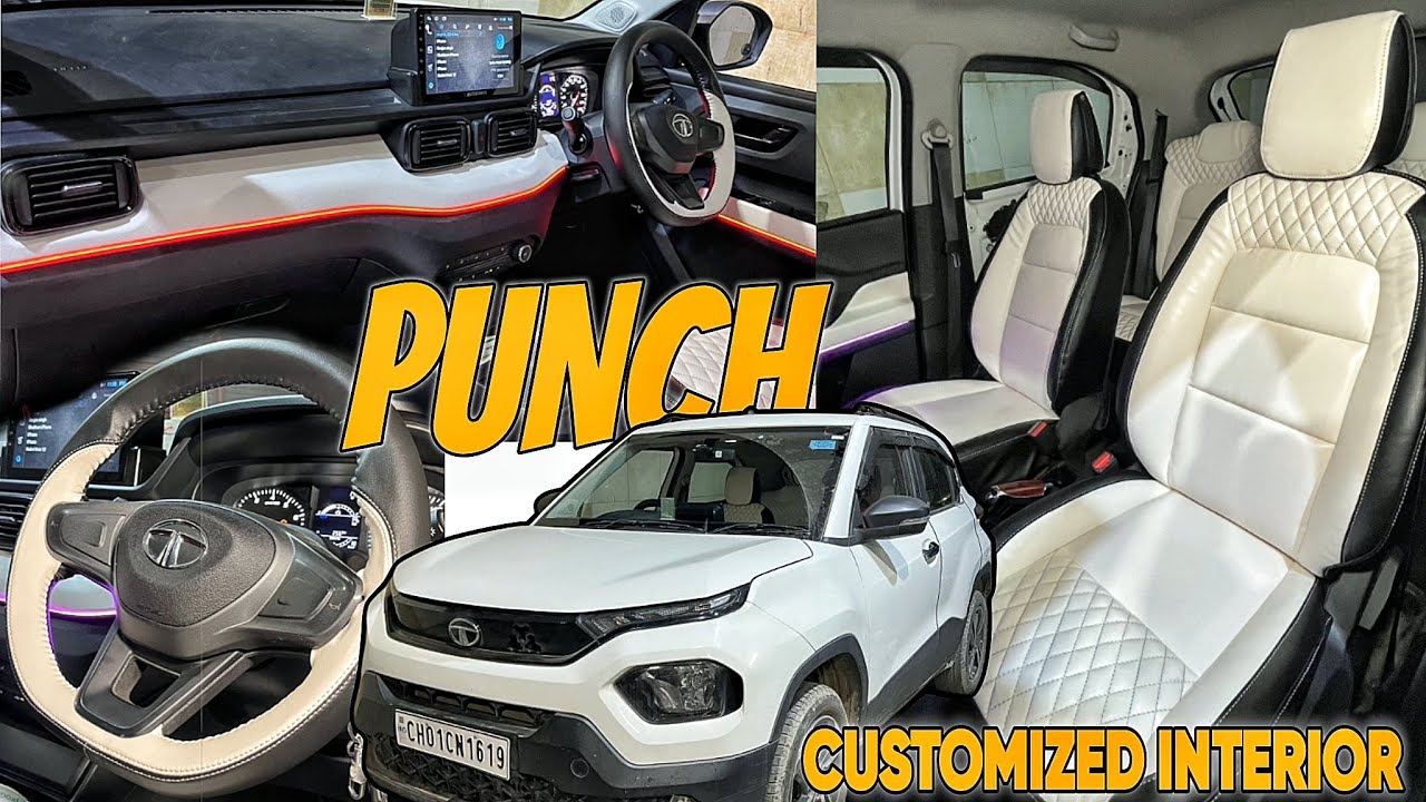 TATA PUNCH शानदार INTERIOR 😍 मात्र ₹13,000/- में 😱 PUNCH INTERIOR ...