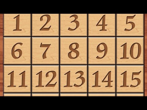 5X5 PUZZLE BLOCKS NUMBER 1 UP TO 24 - YouTube