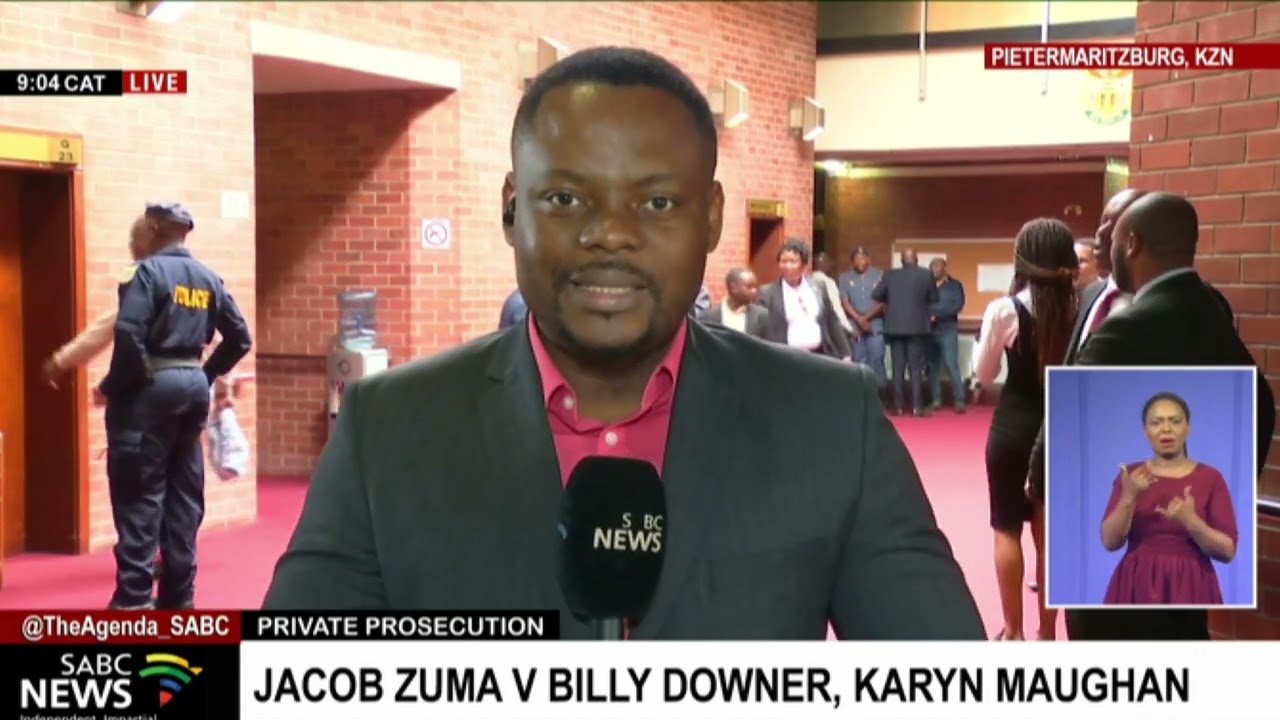 Former President Jacob Zuma vs Billy Downer, Kary Maughan case at ...