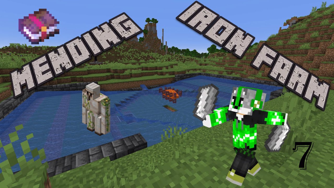 Let's Get Mending & Iron! Mending Villager & Iron/Raid Farm Build! 1.18 ...