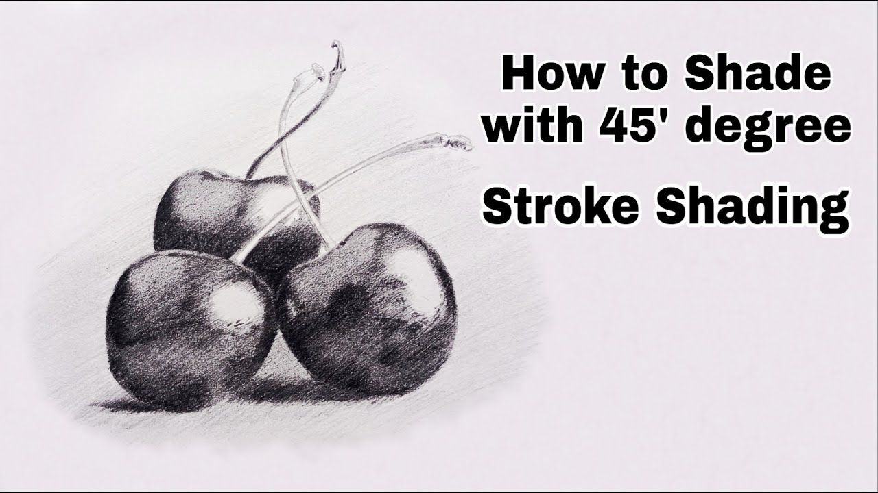 How to Shade with 45' degree Stroke Shading #bfa #strokeshading - YouTube