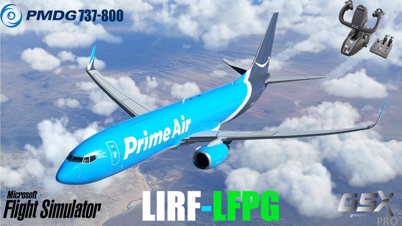 PMDG 737-800| FSLTL Vatsim | Real Life Prime Air Ops | Rome to Charles ...