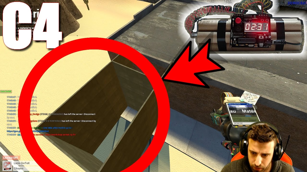 GMOD DarkRP - PIEGE AVEC DU C4 !! ON EXPLOSE TOUT AU C4 !! - YouTube