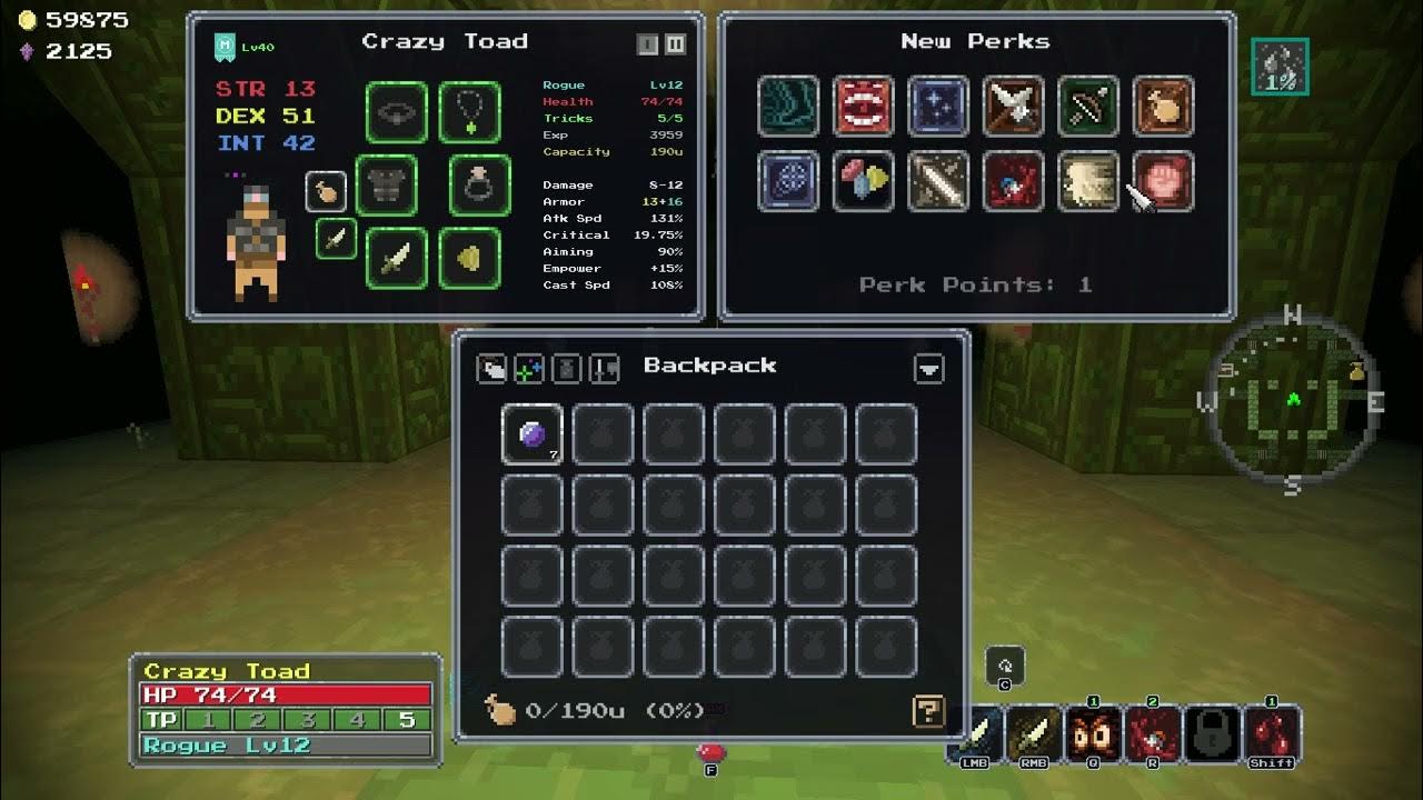 Archtower Devlog: Reset perks and extra stats - YouTube