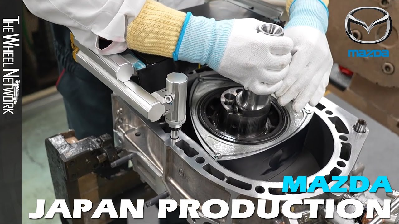 Mazda Rotary Engine Production in Japan - YouTube
