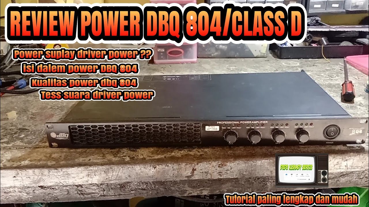 Review Power DBQ 804/class D - YouTube