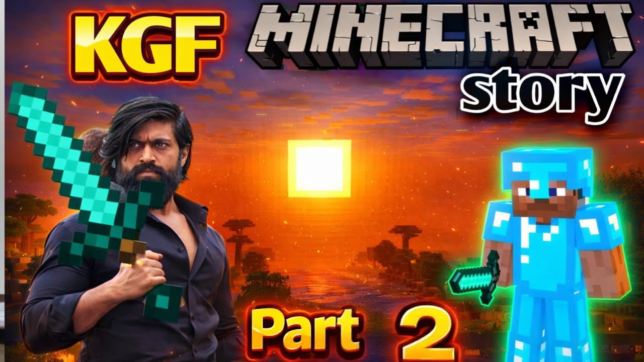 KGF | MINECRAFT || KGF 3 Story | with Minecraft 😳 || FULL ACTION COMEDY ...