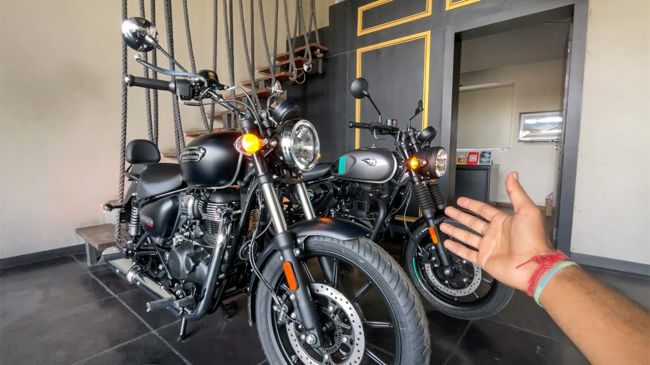 2023 New Royal Enfield Meteor 350 vs Hunter 350 Full Review - YouTube