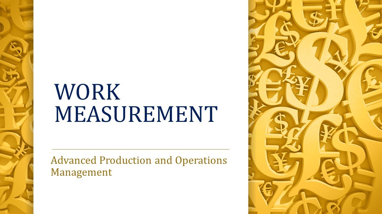 Work Measurement - YouTube