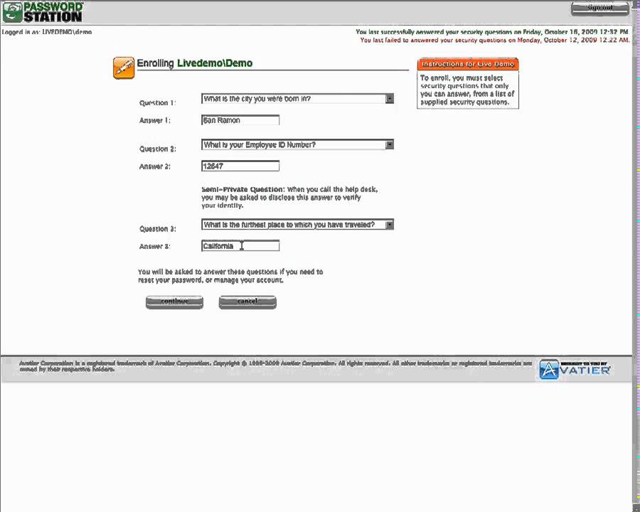 Password Station Self-Service Password Reset Enrollment - YouTube