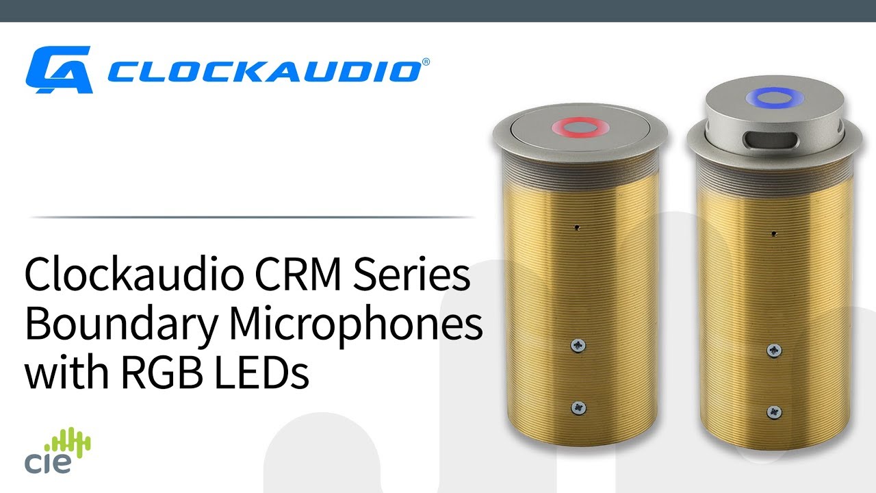 Clockaudio CRM Series Microphones with programmable RGB LEDs - YouTube