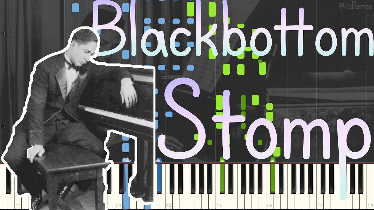 Jelly Roll Morton - Black Bottom Stomp 1926 (Fast Solo Classic Jazz Piano Synthesia) - YouTube